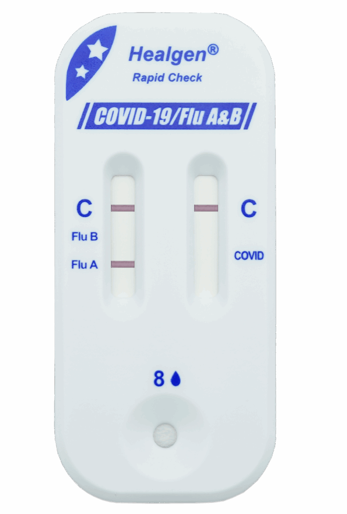 Healgen® Rapid Check® COVID-19/Flu A&B Antigen Test - Healgen